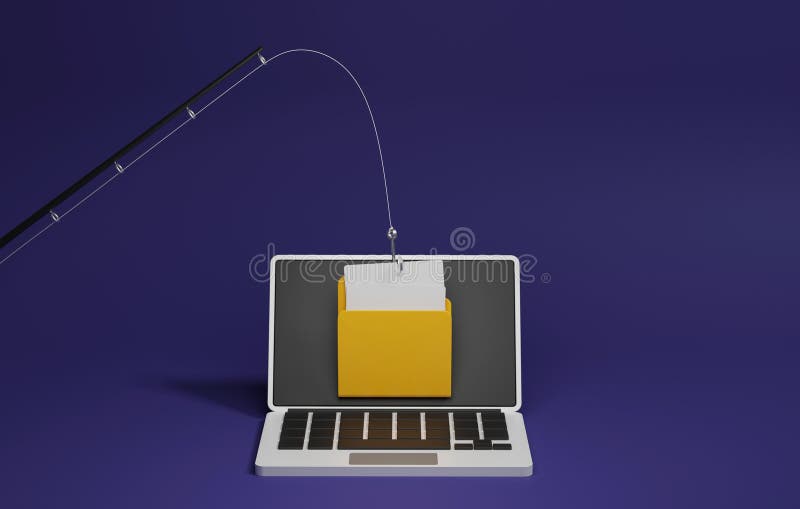 Hackers Scam Online User Data in Private Folder Documents in Laptop ...