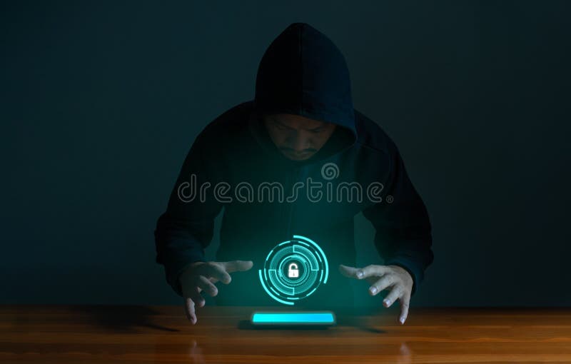 Hackers Spy on Cell Phones. Concept of Information Security System in ...