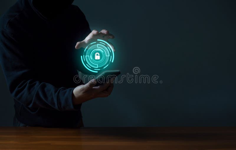 Hackers Spy on Cell Phones. Concept of Information Security System in ...