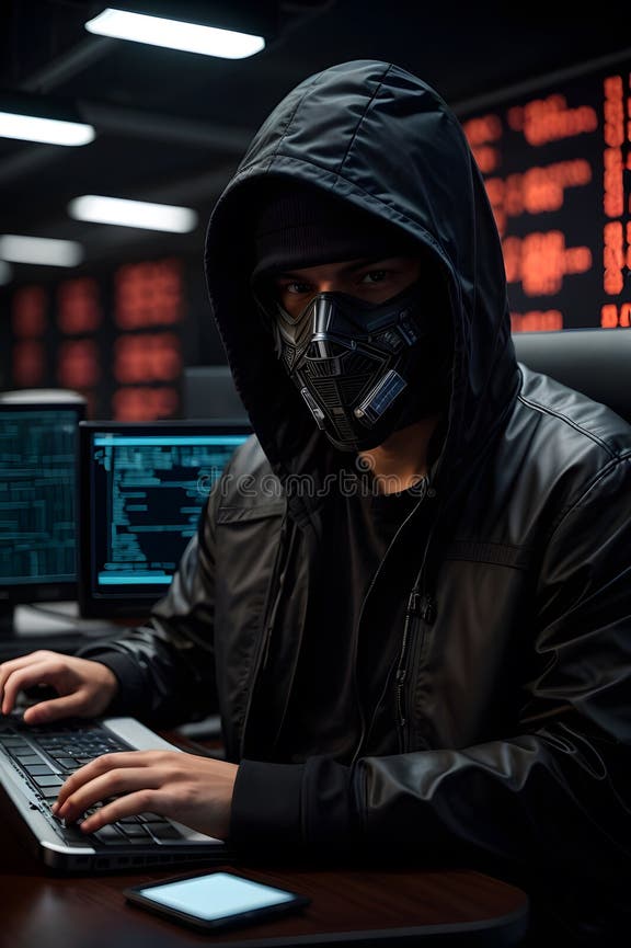 Hackers Using Laptops with Binary Codes Digital Interfaces Stock Photo - Image of exposure ...