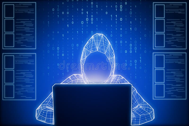 Hacking And Software Concept Stock Illustration - Illustration of ...