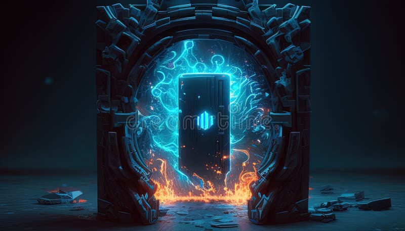 Hacking Collective Portal, Digital Art Illustration, Generative AI ...