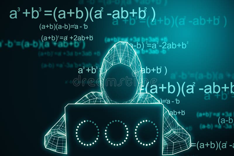 Digital Mathematical Formulas Wallpaper Stock Illustration ...