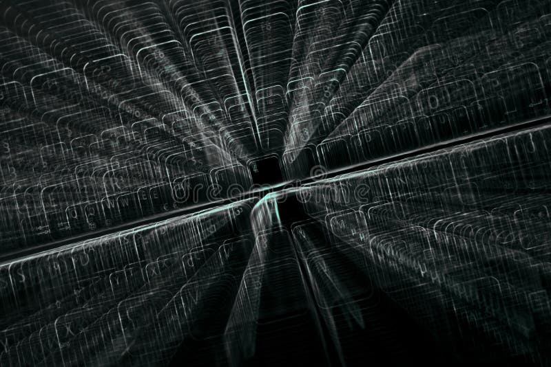 Hacking Computer Keyboard Black and White Cyber 2 Stock Photo - Image ...