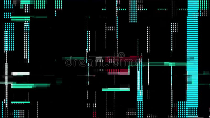 Hacking a Computer Network. Glitch Effect Background. Distortion of the Digital Stream. Damaged ...