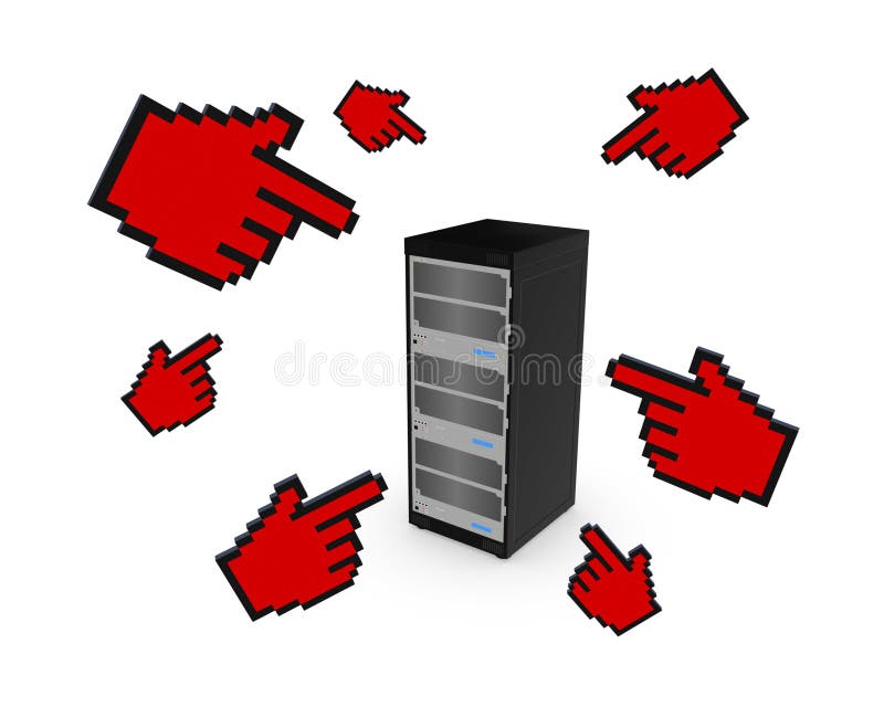 Hacking concept. stock illustration. Illustration of connection - 32099191