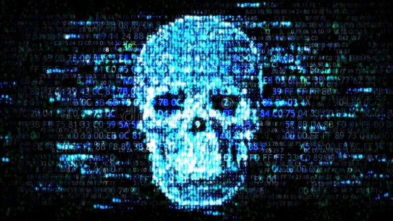 Hacking Confidential Information. Hackers on the Internet Stock Image ...