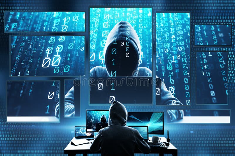 Hacking and Criminal Concept Stock Photo - Image of attack, business ...
