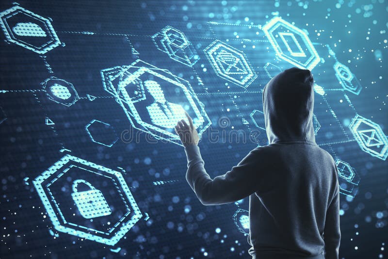 Hacking and Criminal Concept Stock Photo - Image of cybercrime, hacker ...