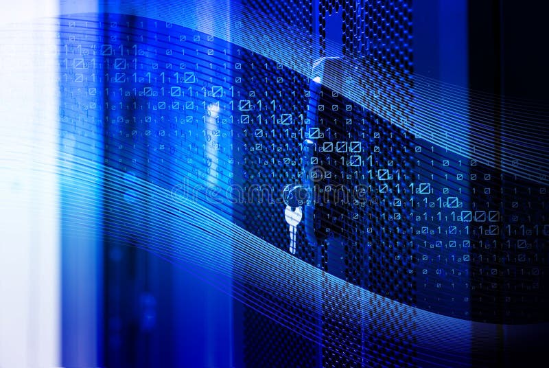 Hacking and Cyber Crime Concept Blue Tone Binary 3d Rendering Stock ...