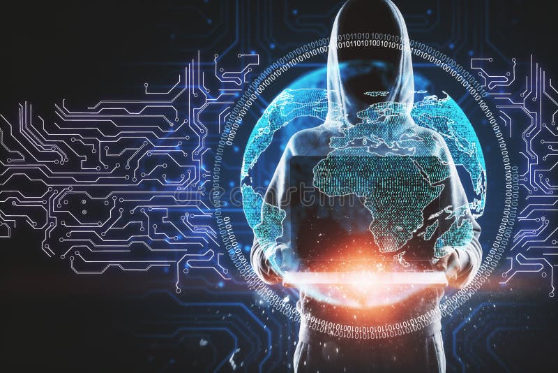 Hacking and data concept stock photo. Image of globe - 137134914
