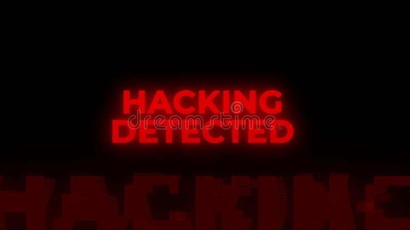 Hacking Detected Warning Alert Screen Loop Blinking Glitch Animation ... Hacking Detected Warning Alert Screen Loop Blinking Glitch Animation ...