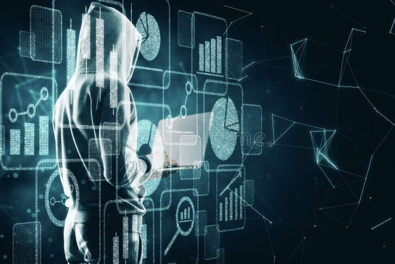 Hacking and future concept stock photo. Image of code - 135060270