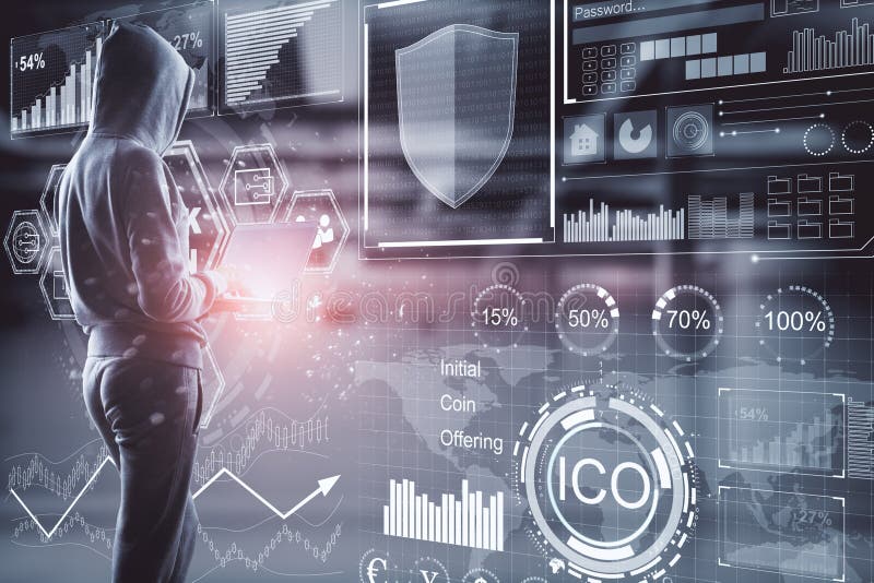 Hacking, Future and Steal Concept Stock Photo - Image of attack ...