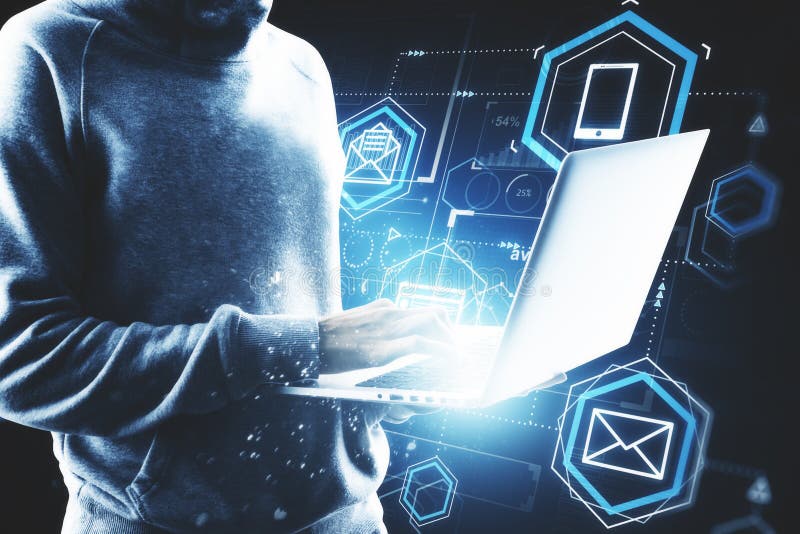 Hacking, Future and Steal Concept Stock Photo - Image of attack ...