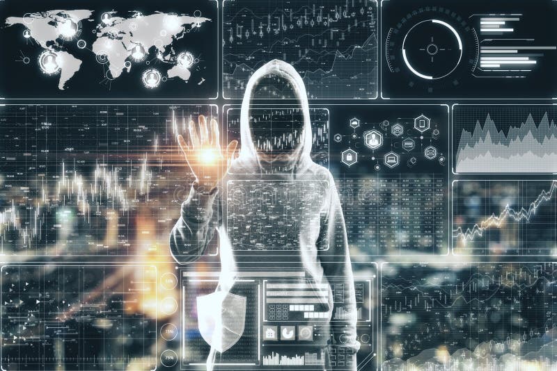 Hacking and hud concept stock image. Image of hoodie - 149449083