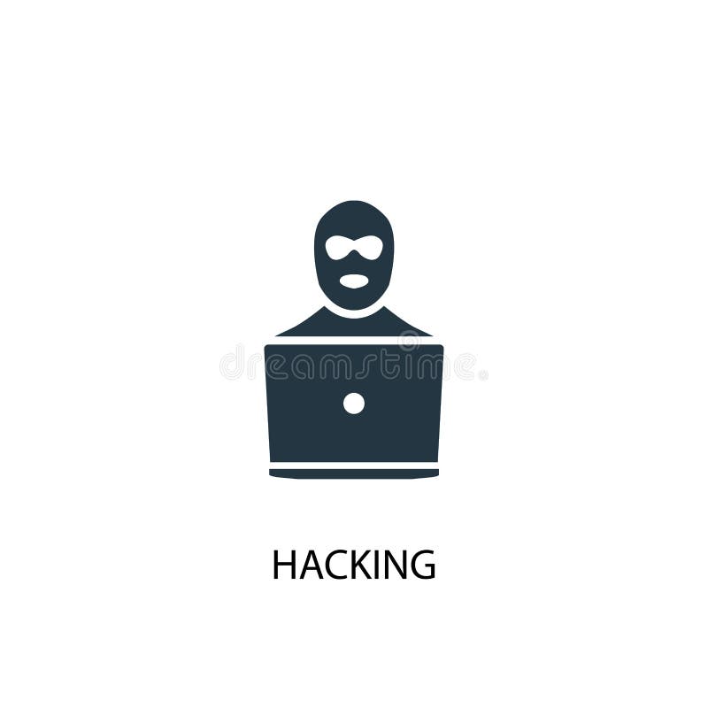 Hacking Icon. Simple Element Stock Vector - Illustration of hack, icon ...