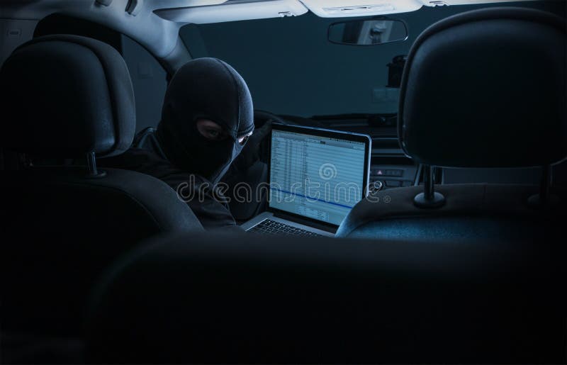 Hacking Car System stock image. Image of felony, auto - 57777929