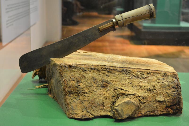 Hacking Knife Put in the Tree Bark Editorial Photography - Image of ...