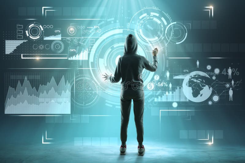 Hacking and Malware Concept Stock Illustration - Illustration of ...