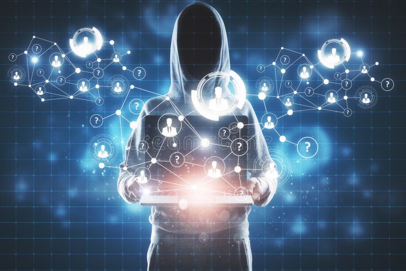 Hacking and Malware Concept Stock Illustration - Illustration of ...