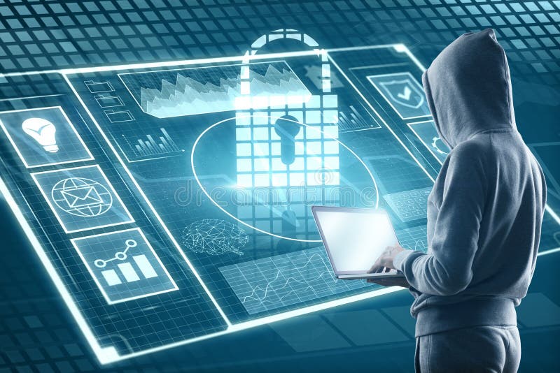 Hacking and Malware Concept Stock Illustration - Illustration of ...