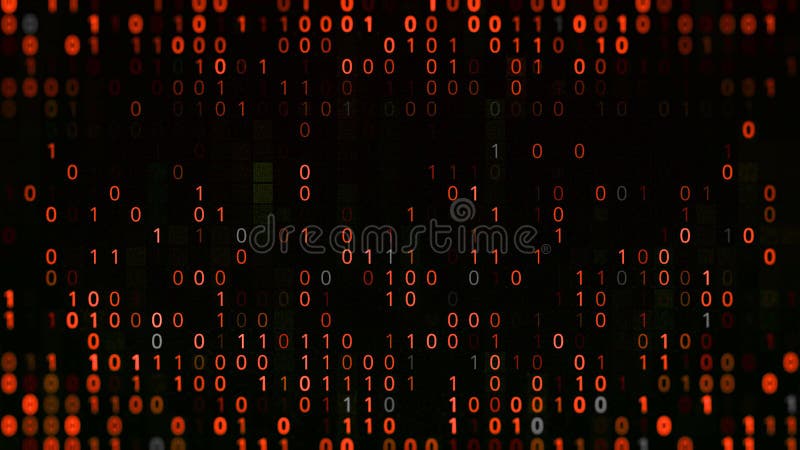 Hacking Program With Binary Code Animation Detection Of Virus In Computer System With Binary