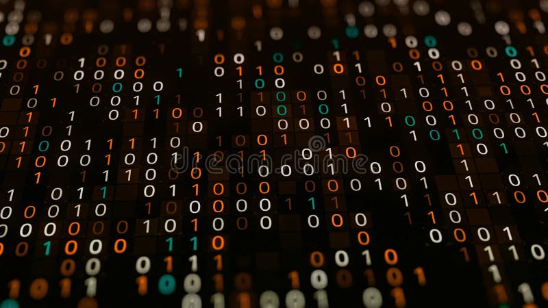 Hacking Program With Binary Code Animation Detection Of Virus In Computer System With Binary