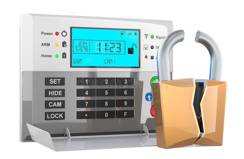 Hacking of Security Alarm System. Home Burglar Security with Broken ...