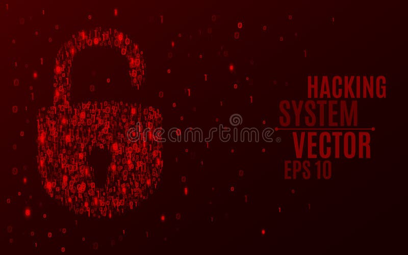 Binary Code Background. Blue Glow. Falling Figures. Blurring of Figures ...