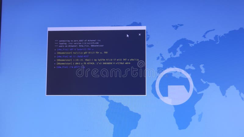 Hacking and Technology Concept. Alert of Trace Connection Lost. Stock ...