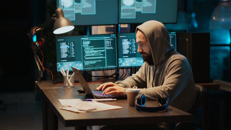 Hacking Thief Breaking Through Cyber Security System Stock Image Image Of Hacking Internet 3282