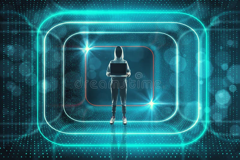 Hacking and virus concept stock illustration. Illustration of crime ...