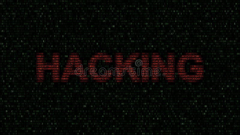 HACKING Word Made of Flashing Hexadecimal Symbols on Computer Screen Stock Footage - Video of ...