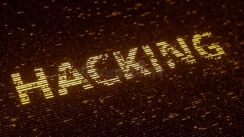HACKING Word Made with Flying Luminescent Particles. Information ...