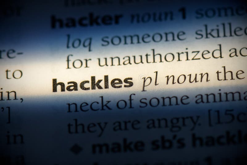 Hackles stock image. Image of learn, linguistic, meaning - 161576557