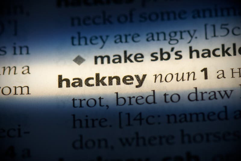 Hackney stock image. Image of reference, etymology, closeup - 161576615