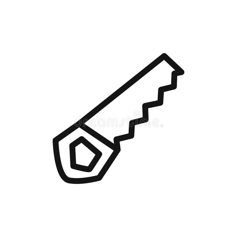 The Hacksaw Icon. Hacksaw Symbol Stock Vector - Illustration of ...