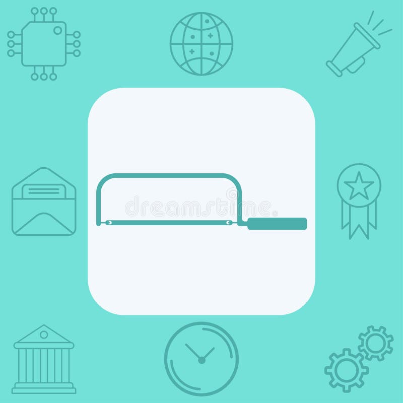 Hacksaw icon sign symbol stock illustration. Illustration of design ...
