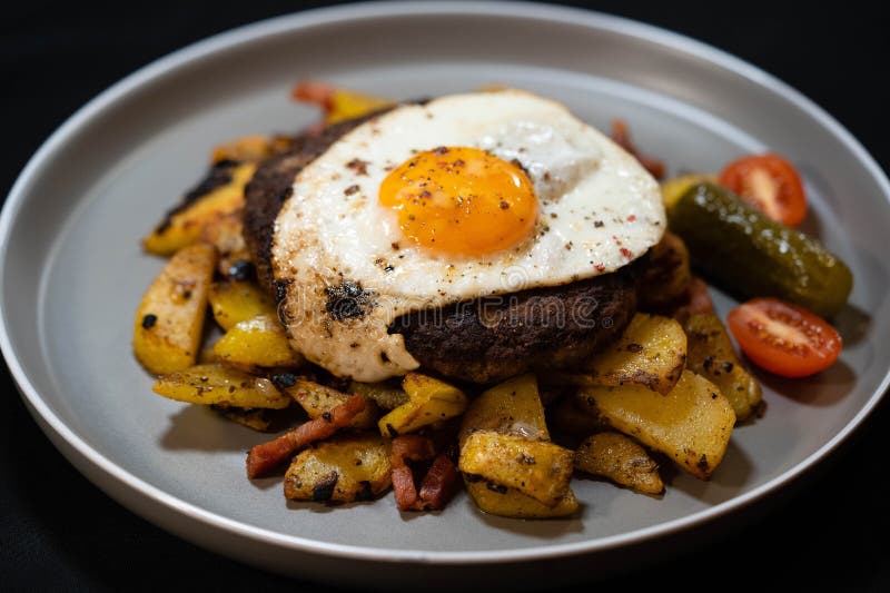 German Beefsteak Meier stock photo. Image of meat, grilled - 269974680