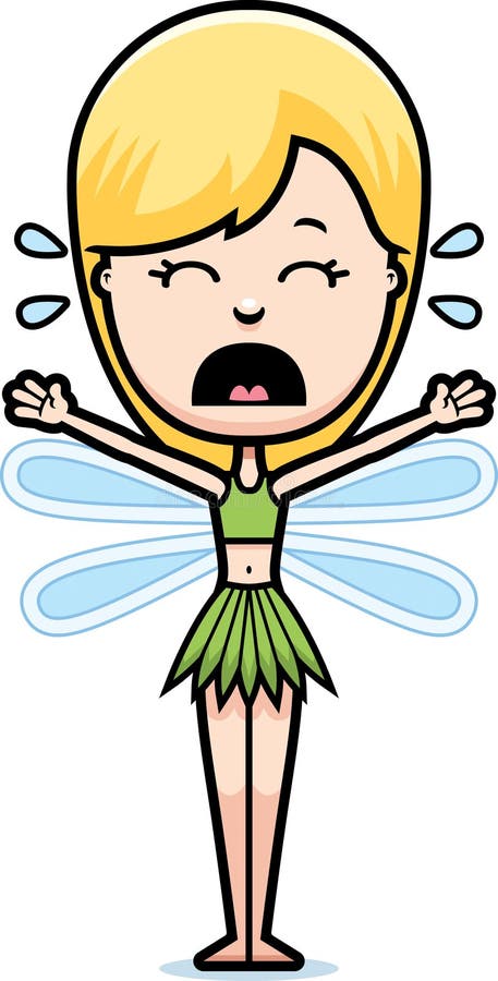 Hada Adolescente Asustada De La Historieta Ilustración del Vector ...