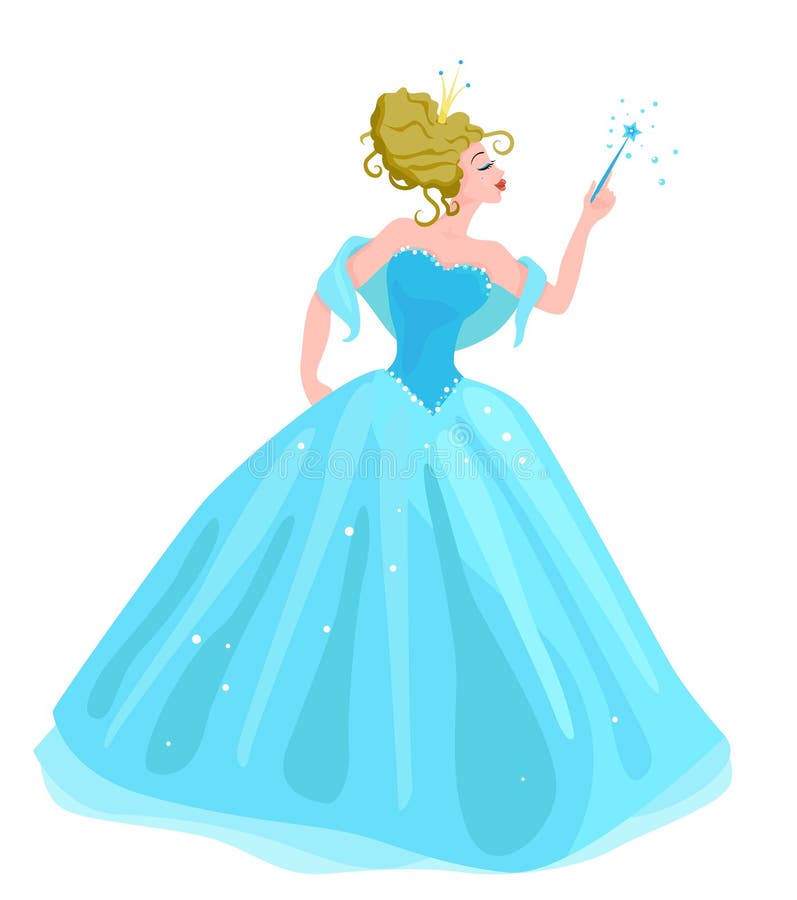 Hada azul ilustración del vector. Ilustración de polvo - 55888024