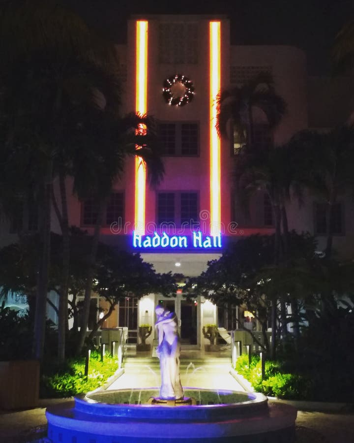 Haddon Hall Hotel Miami editorial image. Image of haddon - 89934870