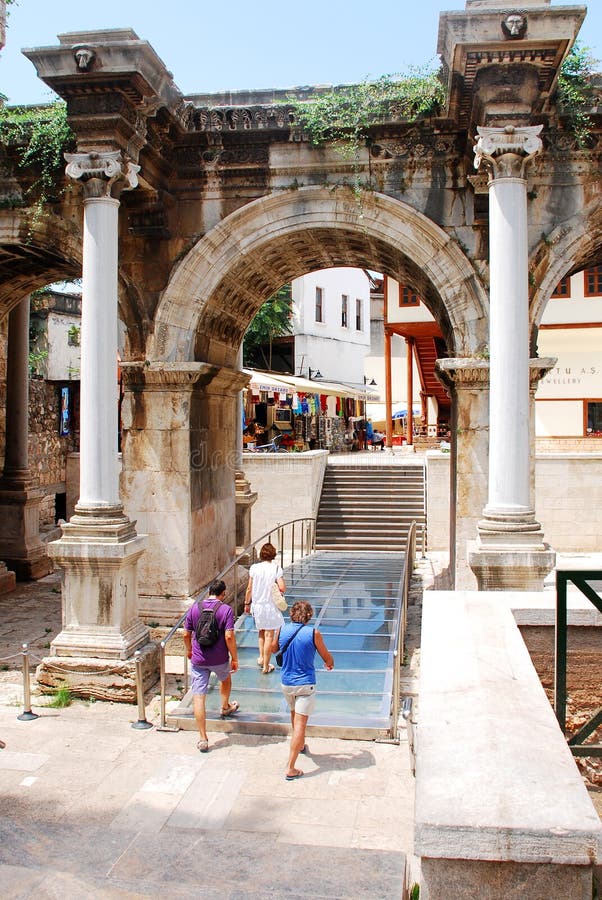 Hadrian s gate editorial photo. Image of ruin, adrian - 15880961