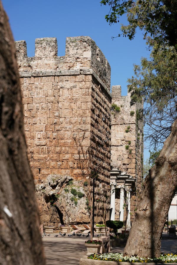 Hadrians Gate in Antalya, Turkiye Stock Photo - Image of tourism ...