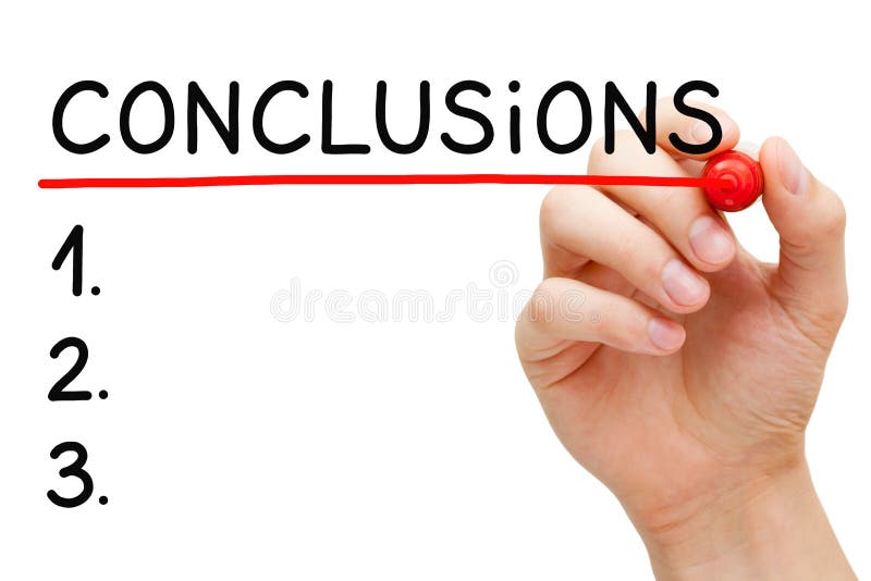 Hadwritten Conclusions Blank List Concept Stock Illustration ...