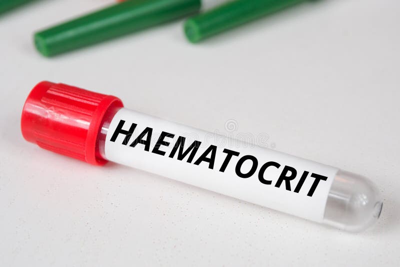 Haematocrit Name of Blood Test Stock Image - Image of anemia ...