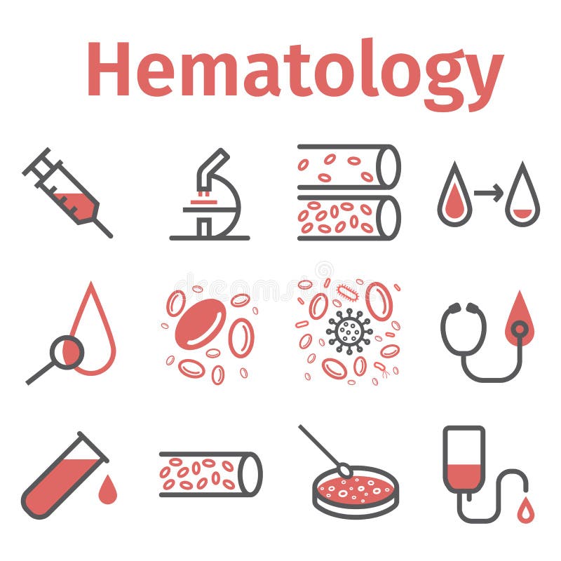 Haematology Line Icons. Hospital Department. Health Center. Vector Sign ... Haematology Line Icons. Hospital Department. Health Center. Vector Sign ...