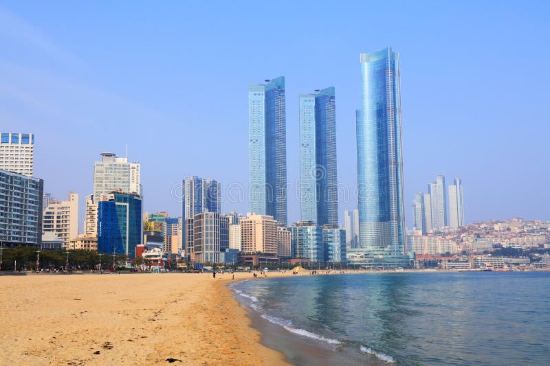 Haeundae Beach in Busan, South Korea Editorial Image - Image of ...