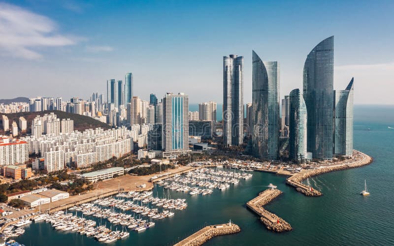 Haeundae district of Busan stock image. Image of korean - 270857321
